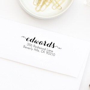 Custom Stamp Handwriting Calligraphy Return Address Stamp - Etsy