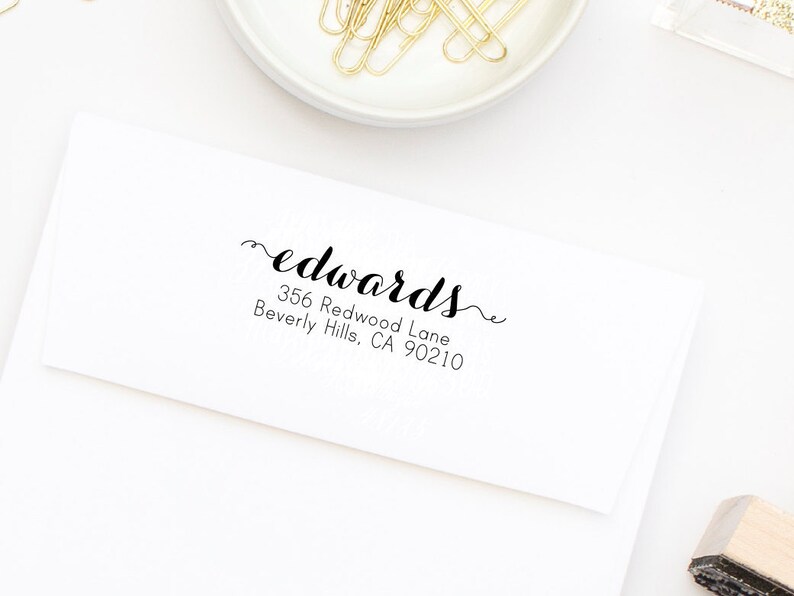 Custom Stamp Handwriting Calligraphy Return Address Stamp - Etsy