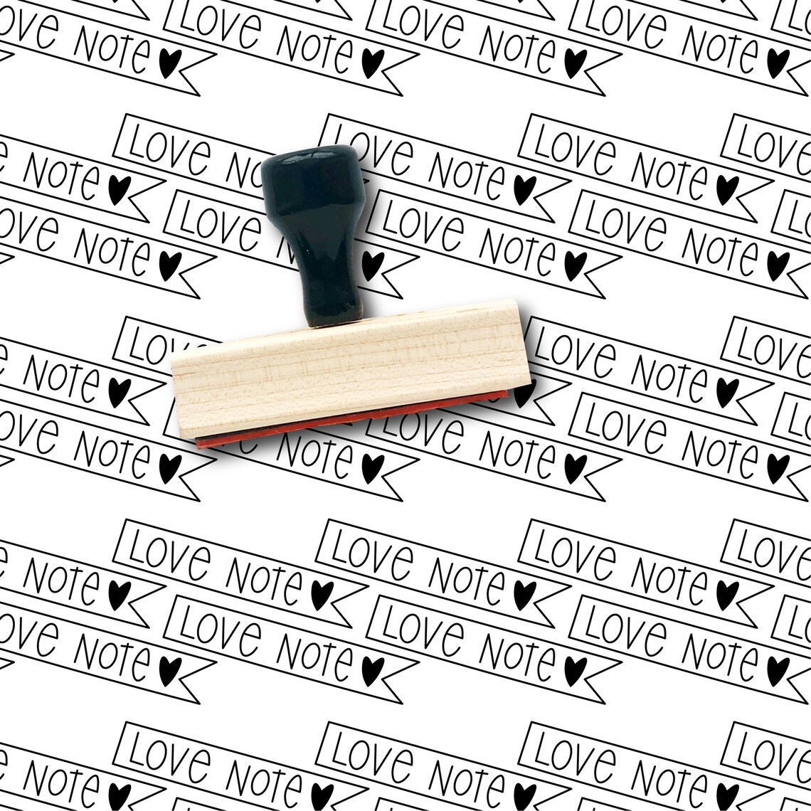 Love Note Flag Rubber Stamp Snail Mail Stamp Love Stamp - Etsy