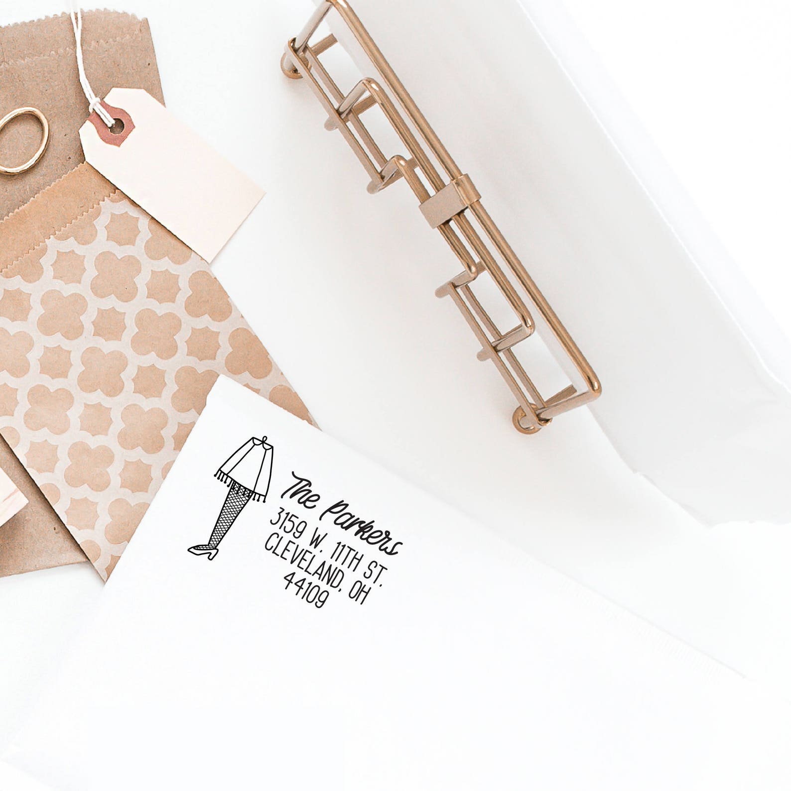 Return Address Stamp Leg Lamp Return Address Stamp Holiday - Etsy