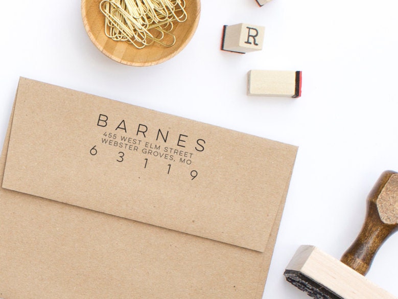 Return Address Stamp Self-Inking Address Stamp Custom | Etsy