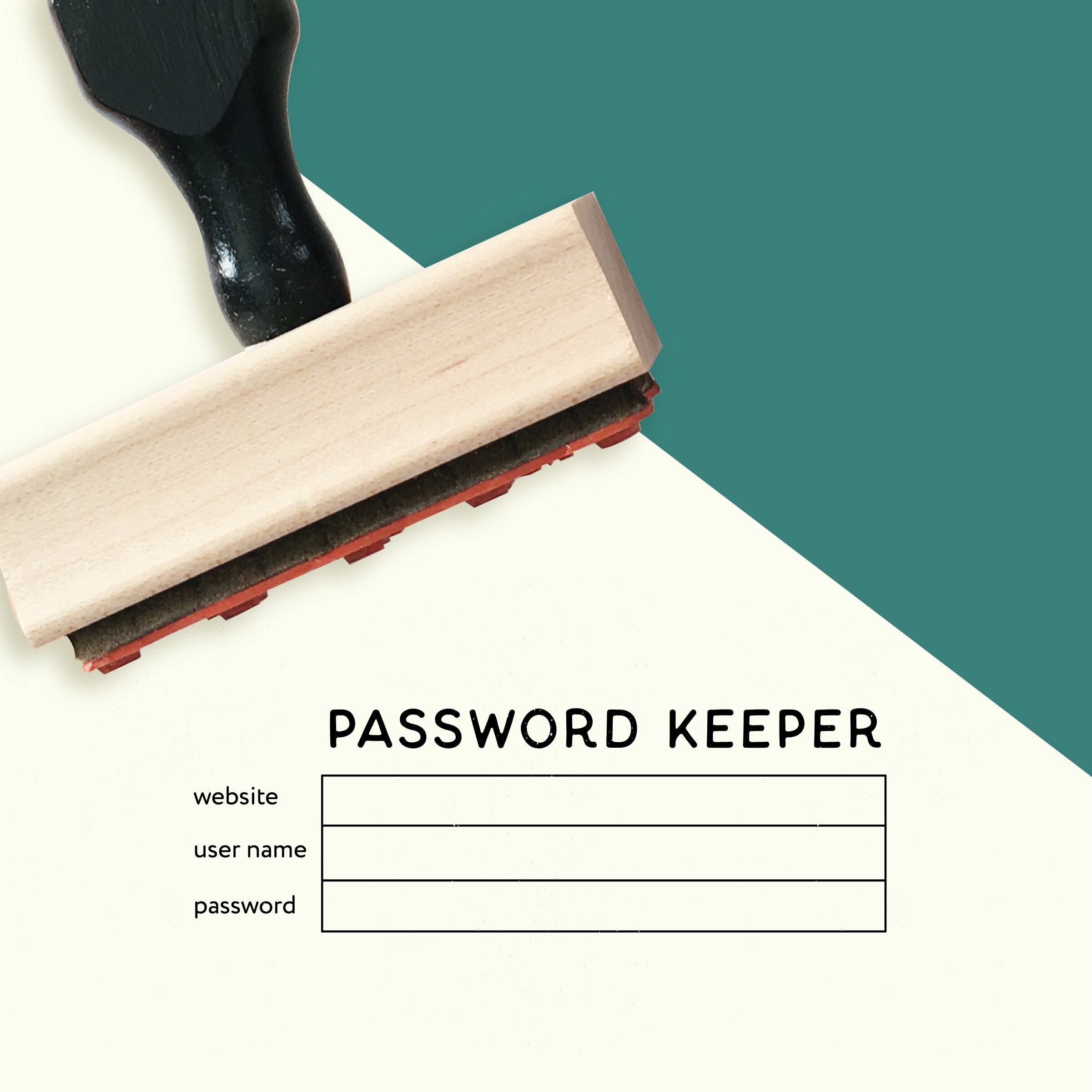 Password Keeper Stamp for Bullet Journals Planners and | Etsy