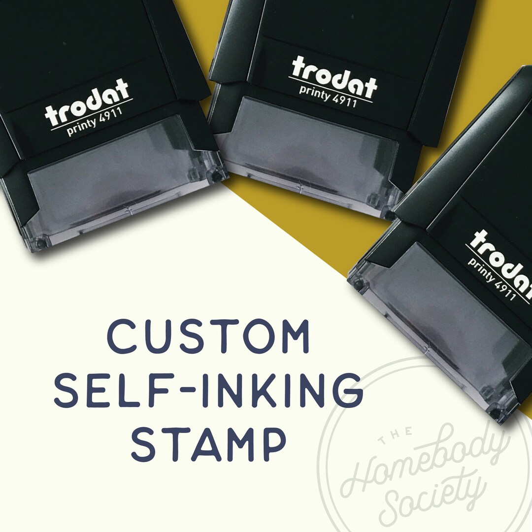 Custom Self-inking Stamp for Matching Wedding Invites, Address Stamps ...