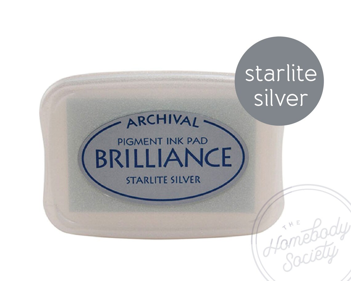 Brilliance Metallic Ink Pad Gold and Silver Ink - Etsy