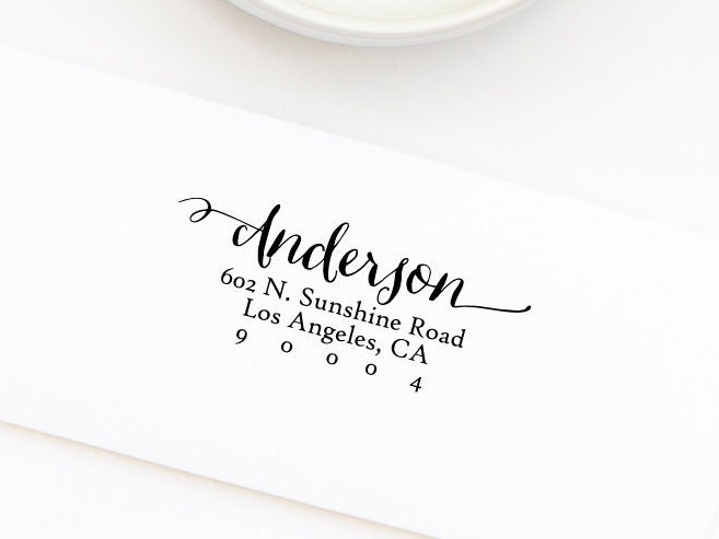 Return Address Stamp Self-Inking Address Stamp Custom | Etsy