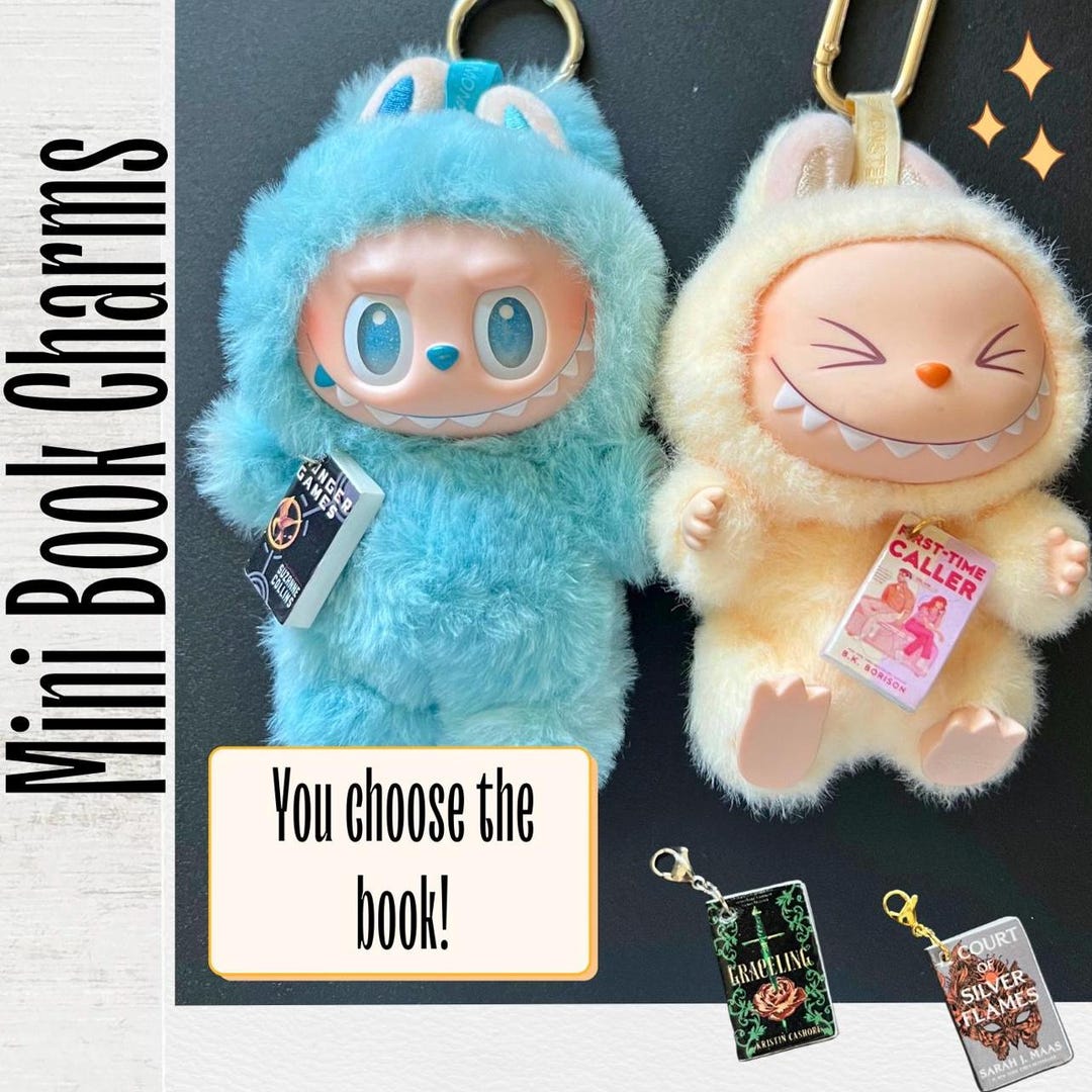 Customizable Mini Book Charms | Book Lover Accessories - Etsy