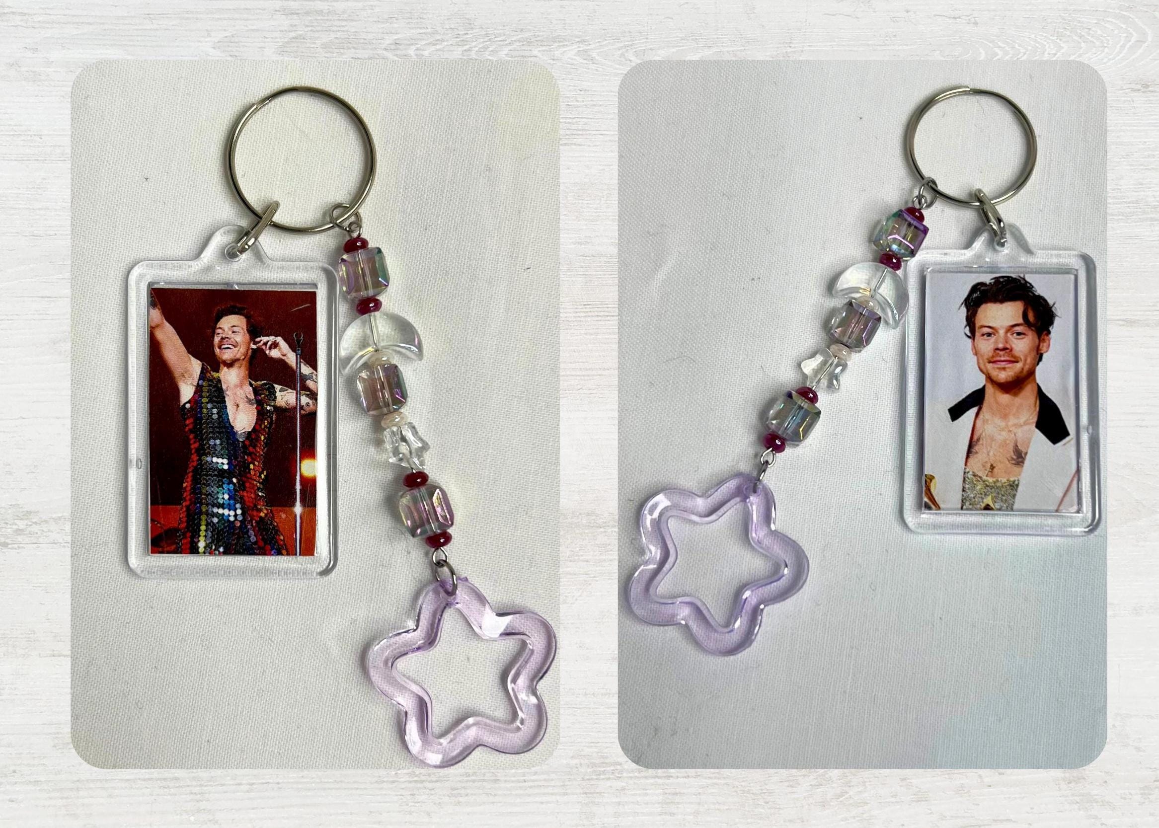 Sabrina Carpenter & Harry Styles Photo Keychains | Music Artist Bag and ...