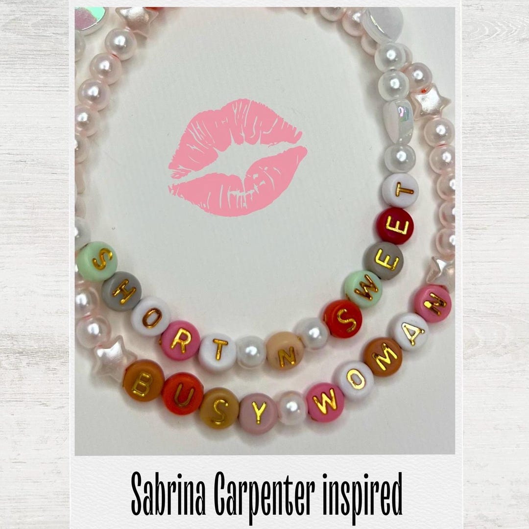 Sabrina Carpenter Bead Phone Charms | Keychain & Purse Accessory - Etsy