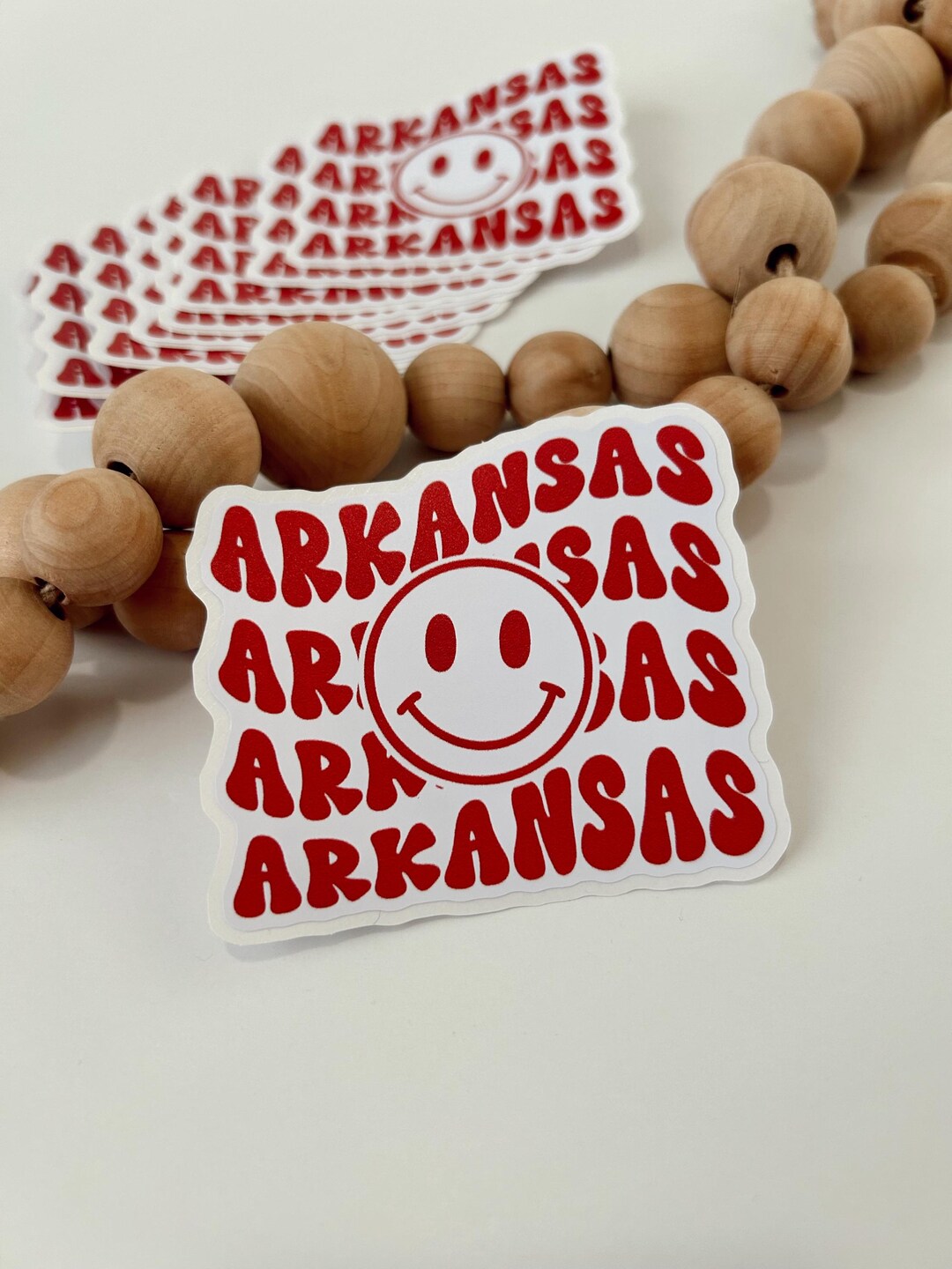 Arkansas Smiley Sticker - Etsy