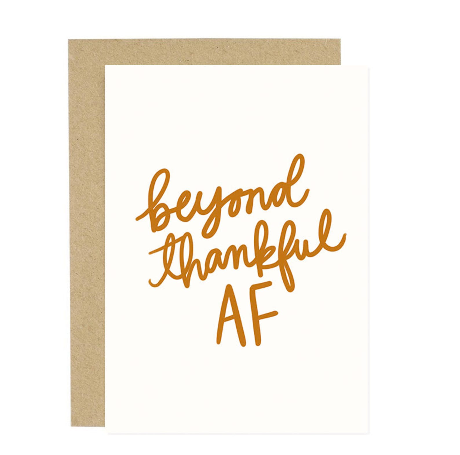 Thank You Card, Thankful AF, Beyond Thankful, Best Friend Thank You ...