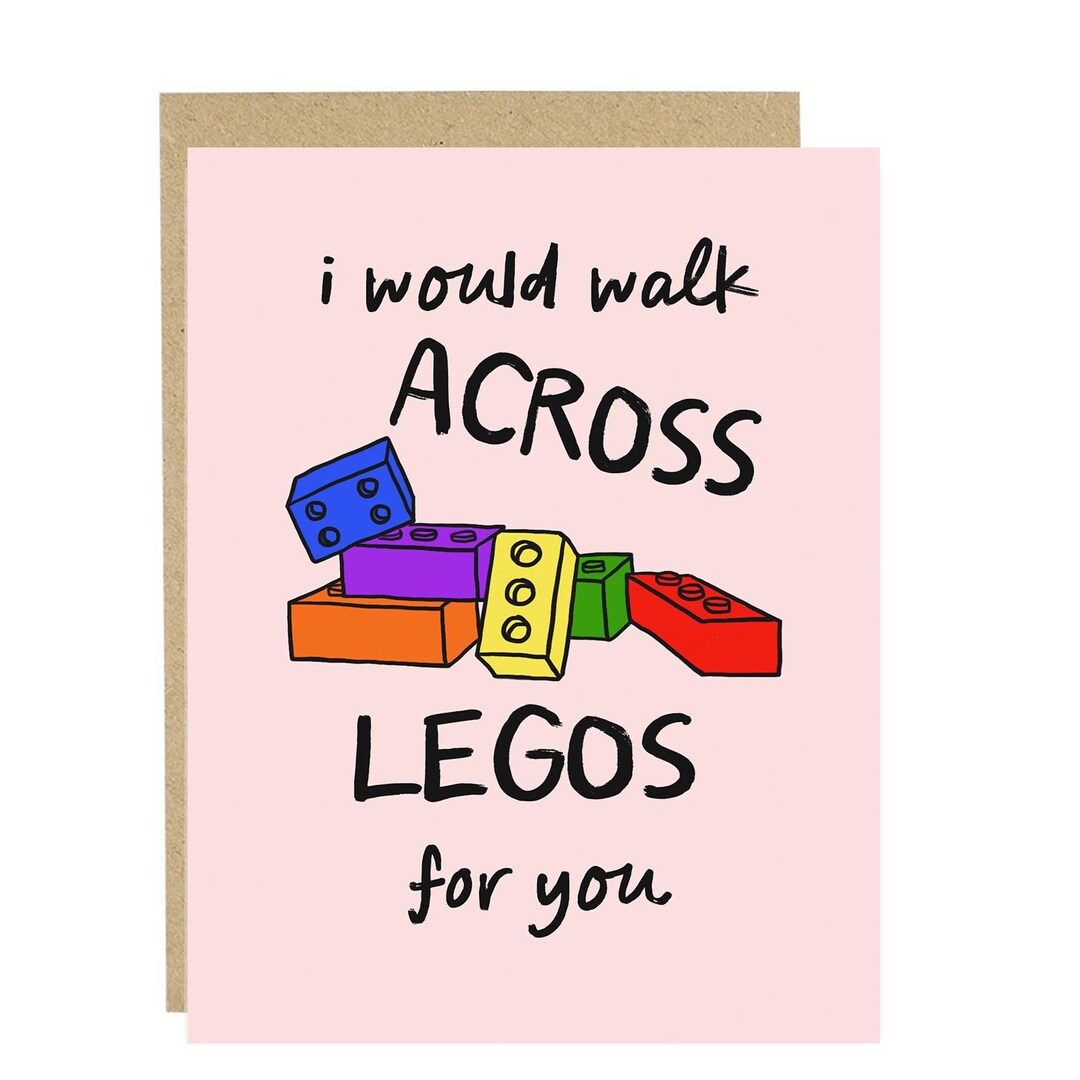 Across Legos, Funny Anniversary Card, Couple With Kids, Relationship ...