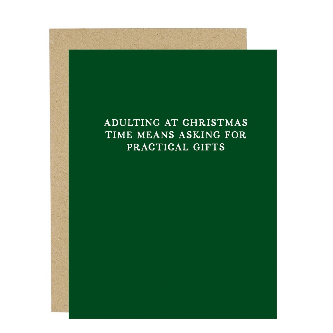 Funny Holiday Card, Funny Adult Christmas Card, Adulting Christmas ...
