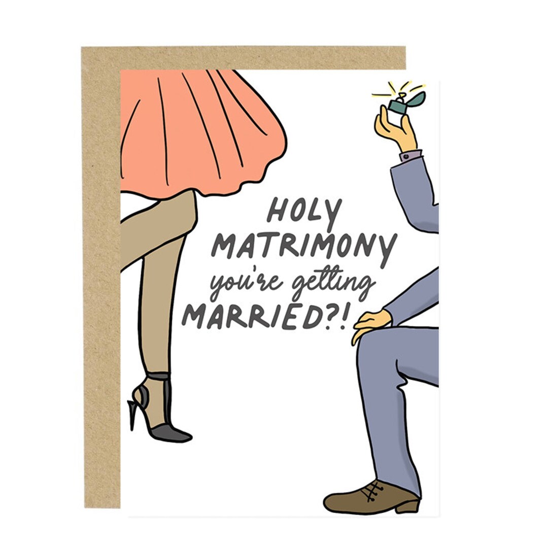 You're Getting Married Card, Holy Matrimony, Marriage Card, Wedding ...