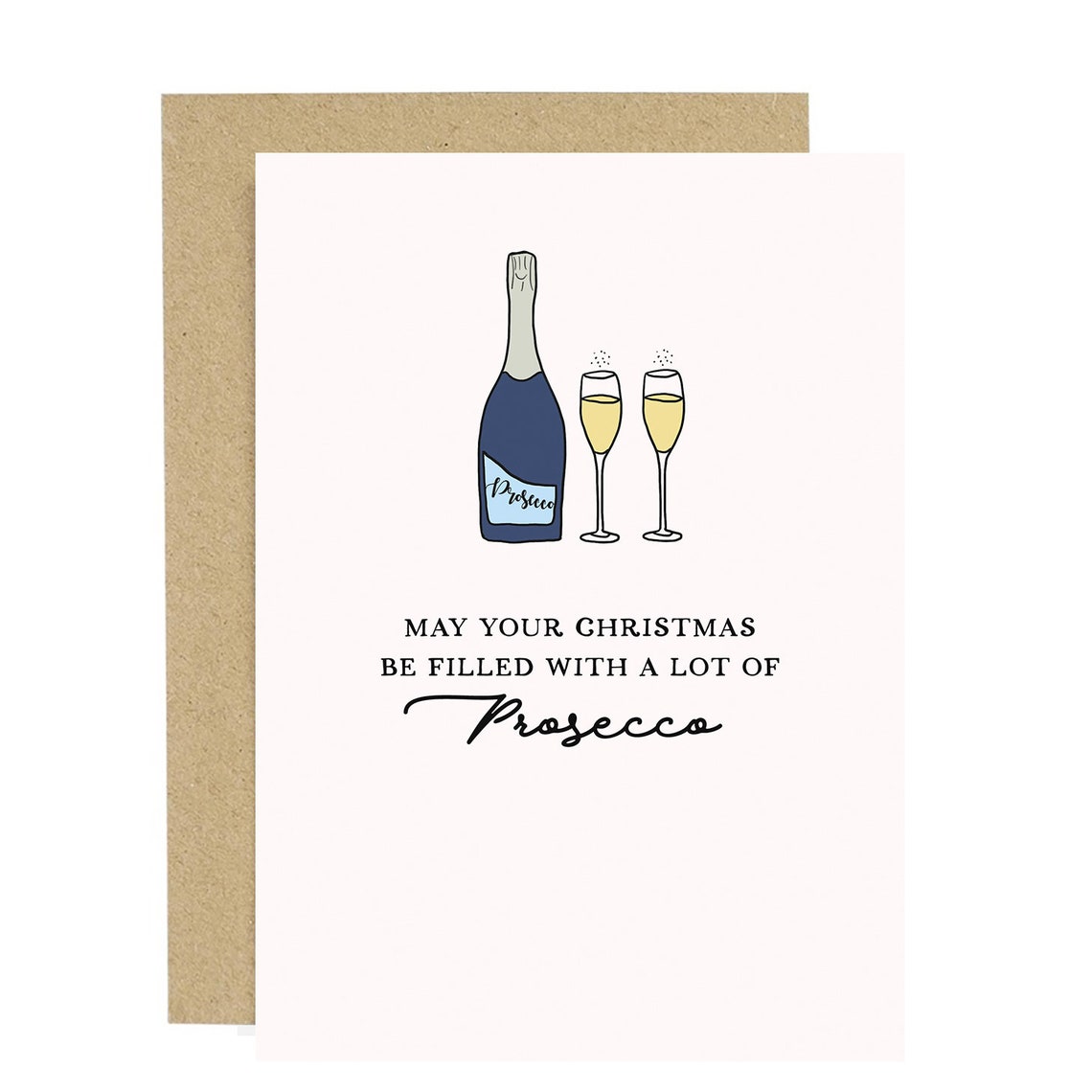 Funny Prosecco Christmas Card Prosecco Christmas Card - Etsy