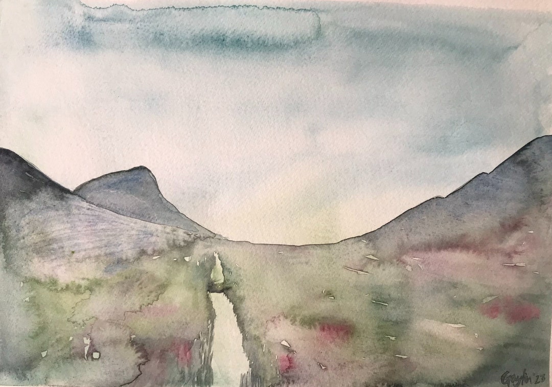 Highland Heather Original Watercolour Painting - Etsy
