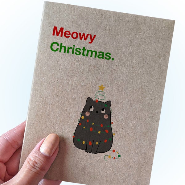 Cat Christmas Cards - Etsy
