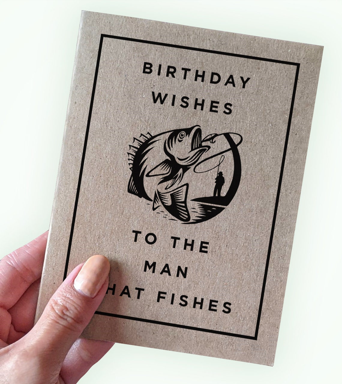 Birthday Wishes to the Man That Fishes Birthday Card for - Etsy