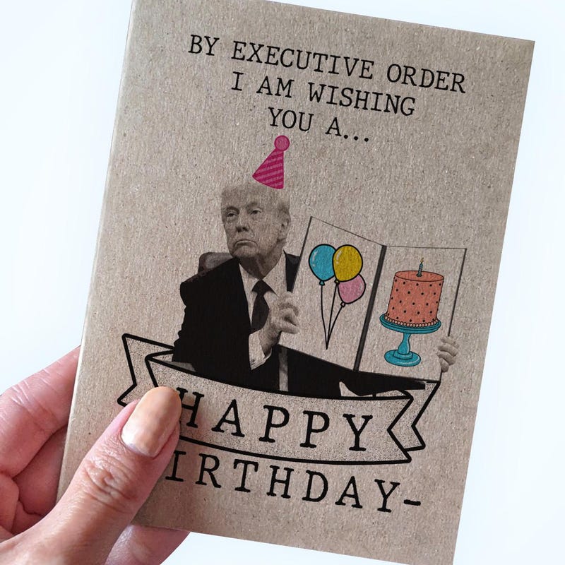 Trump Birthday Card - Etsy