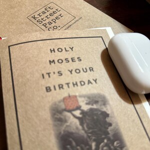 Holy Moses Birthday Card - Holy Moses It's Your Birthday - Funny Moses ...