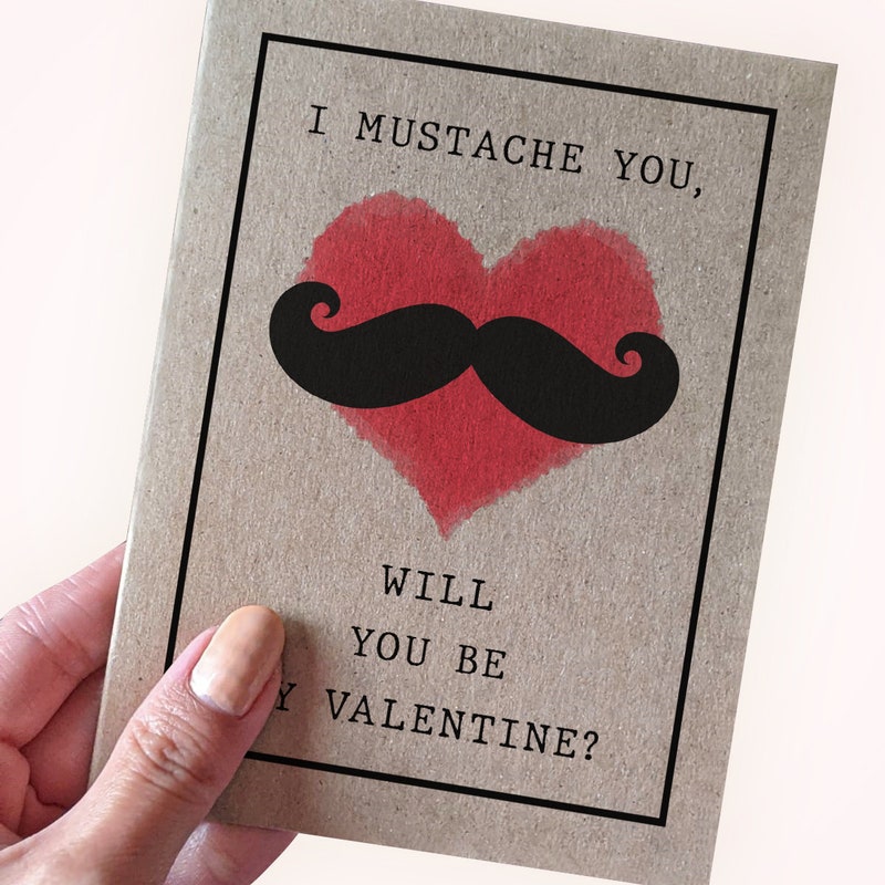 Mustache Valentine - Etsy