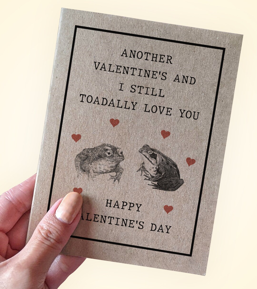Toad Valentine's Day Card Another Valentine's and I Still Toadally Love ...