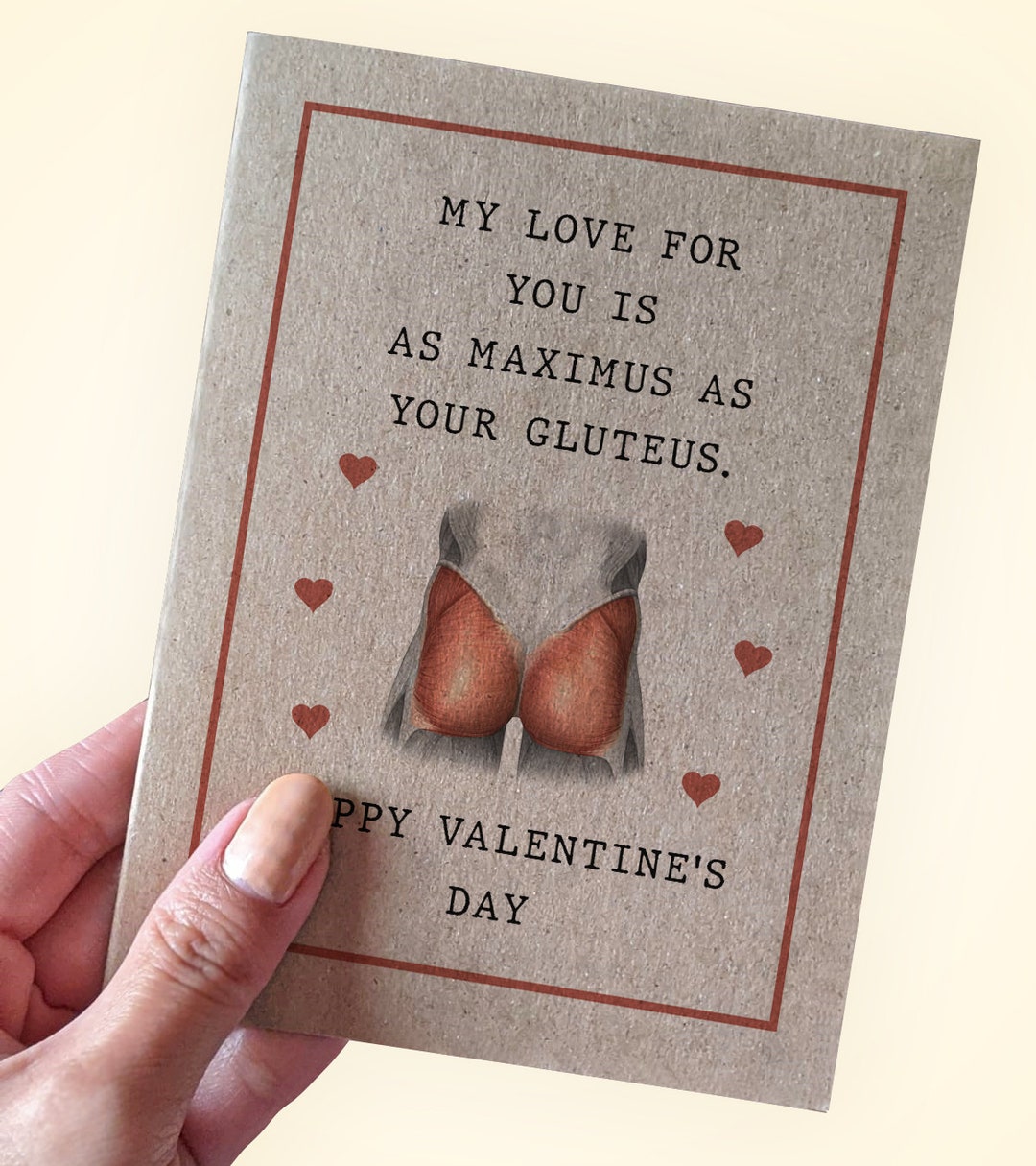 Fun Gym Valentine's Day Card My Love for You is as Maximus as Your ...