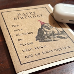 Avid Reader Birthday Card - May Your Birthday Be Filled With Books and ...