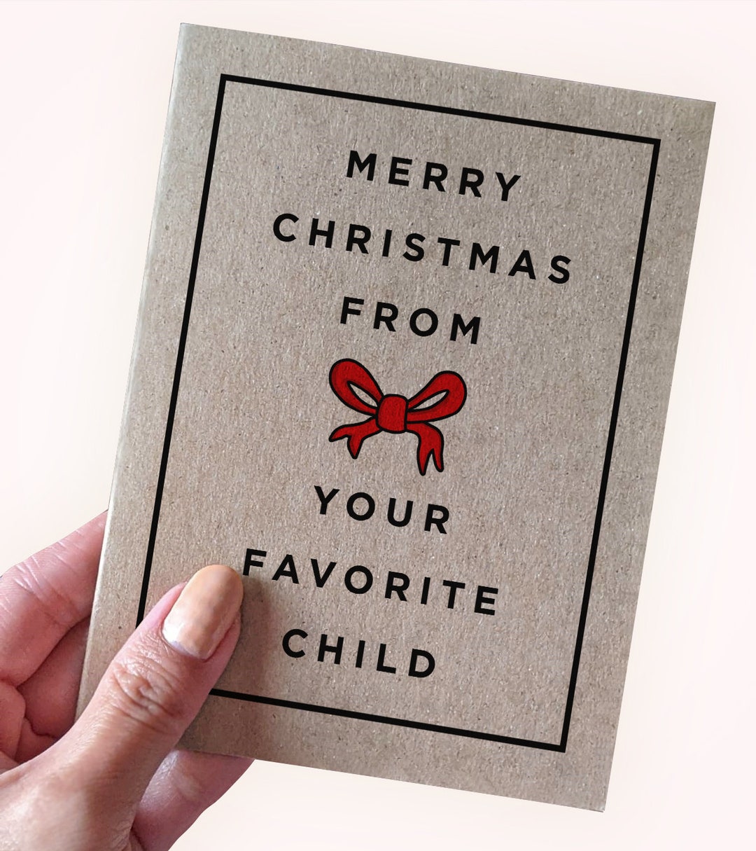 Favorite Child Christmas Card - Parents Christmas Card - Mom Christmas ...