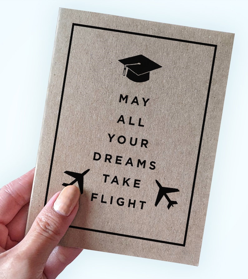 Graduation Card - May All Your Dreams Take Flight - Greeting Card for ...