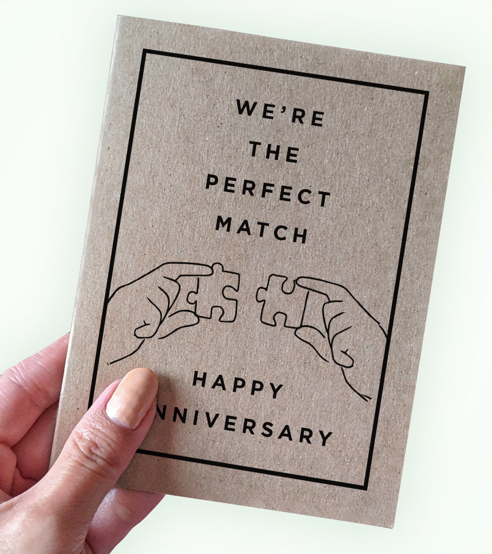 Perfect Match Anniversary Card We're the Perfect Match Happy ...