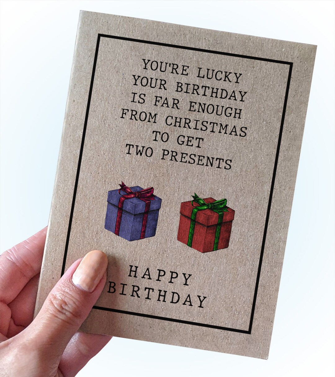 Funny November Birthday Card - January Birthday You're Lucky Your ...