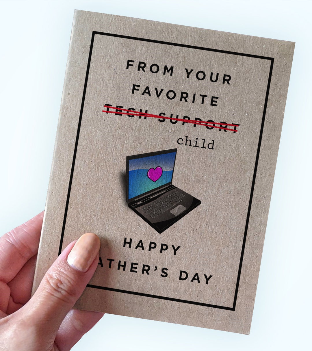 Funny Father's Day Card - From Your Favorite Tech Support - Happy ...