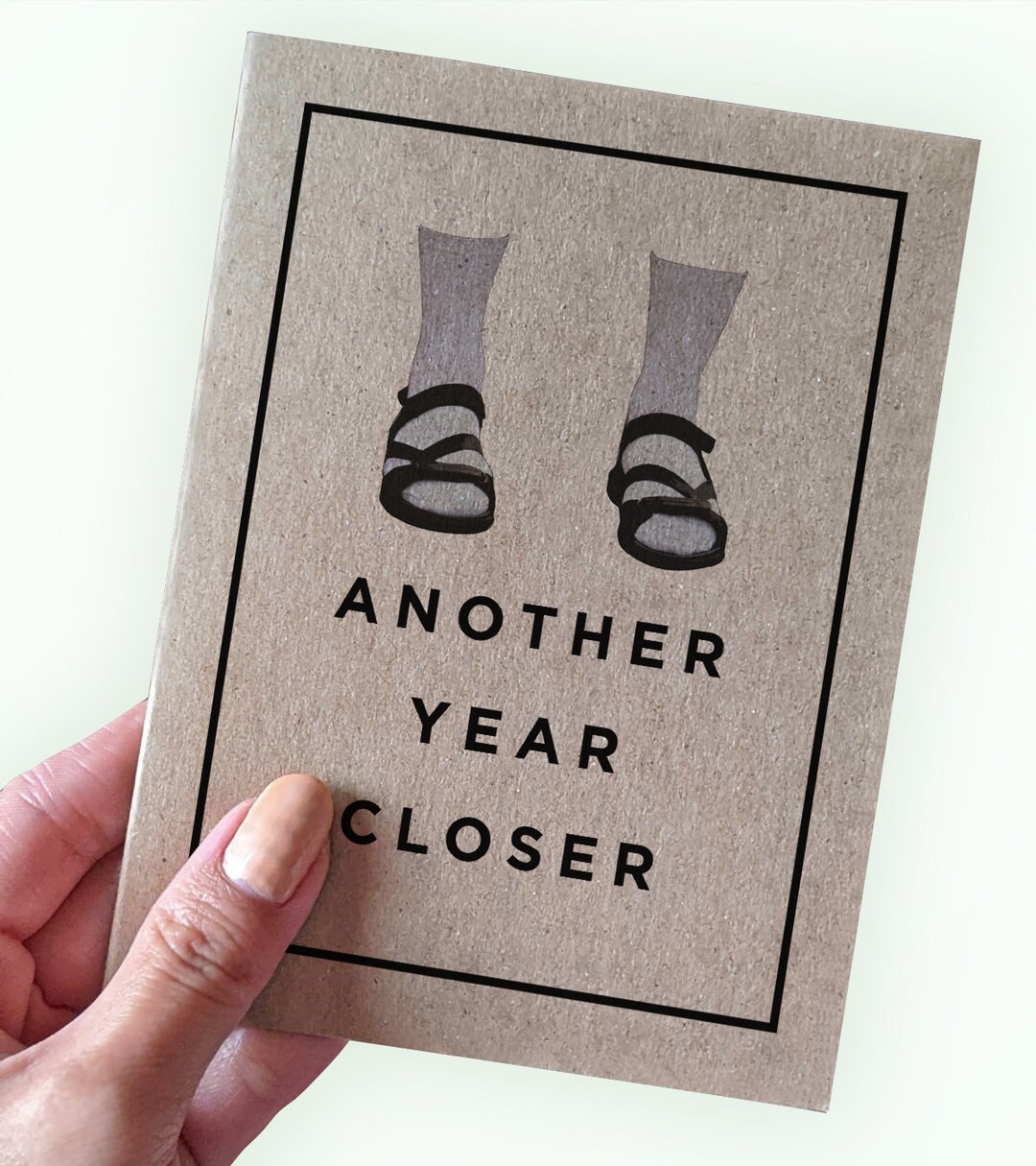 Funny Socks and Sandals Birthday Card, Birthday Gift for Dad or Husband ...