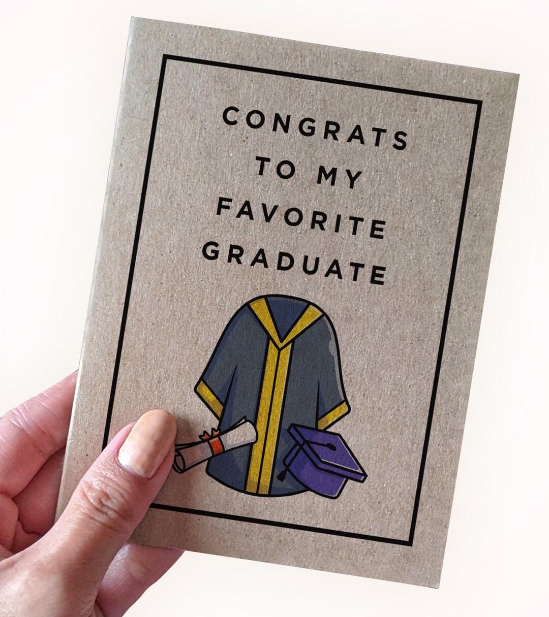 My Fave Graduation Card, Congrats to My Favorite Graduate, Lovely ...