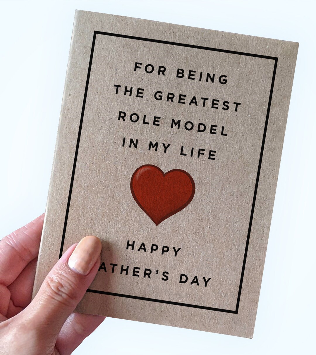 Fathers Day Card From Son - for Being the Greatest Role Model in My ...