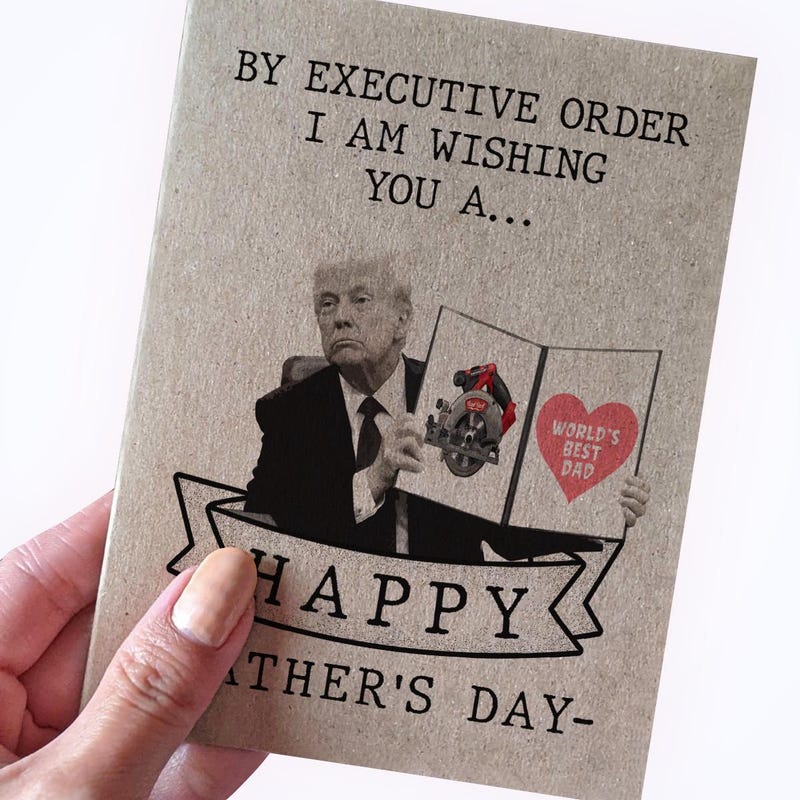 Donald Trump Dad Card - Etsy