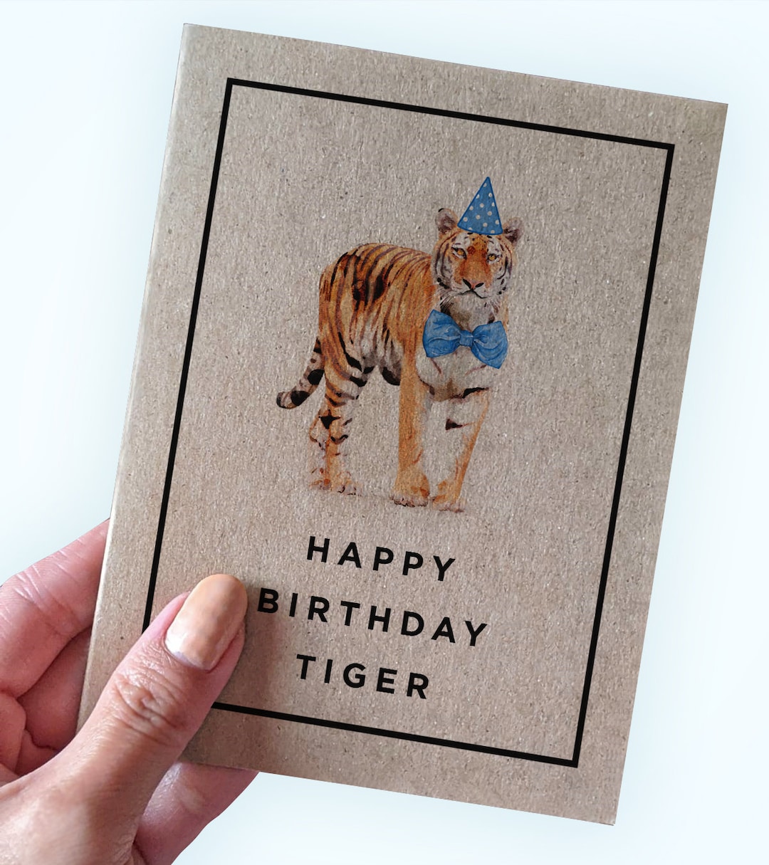 Tiger Birthday Card - Fun Birthday Card - Happy Birthday Tiger ...