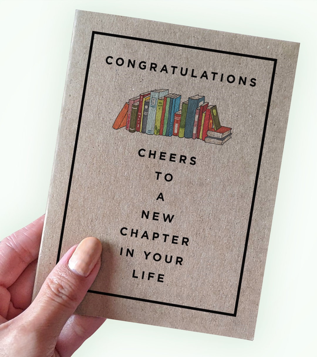 English Lit Grad Card - Congratulations Cheers to A New Chapter in Your ...