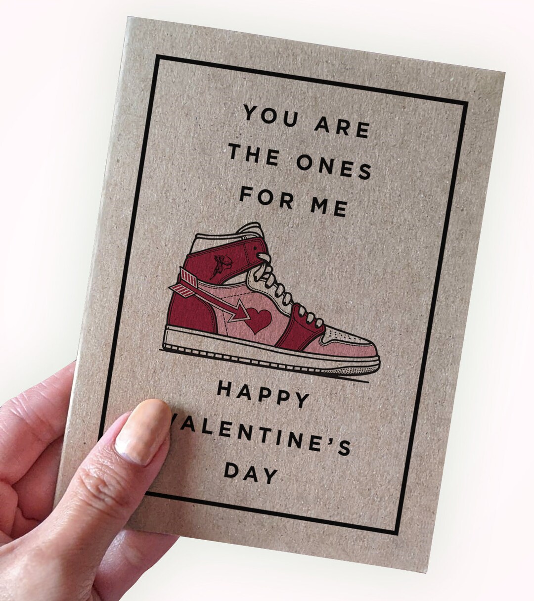 Sneaker Valentine's Card for Boyfriend - You Are the Ones for Me ...