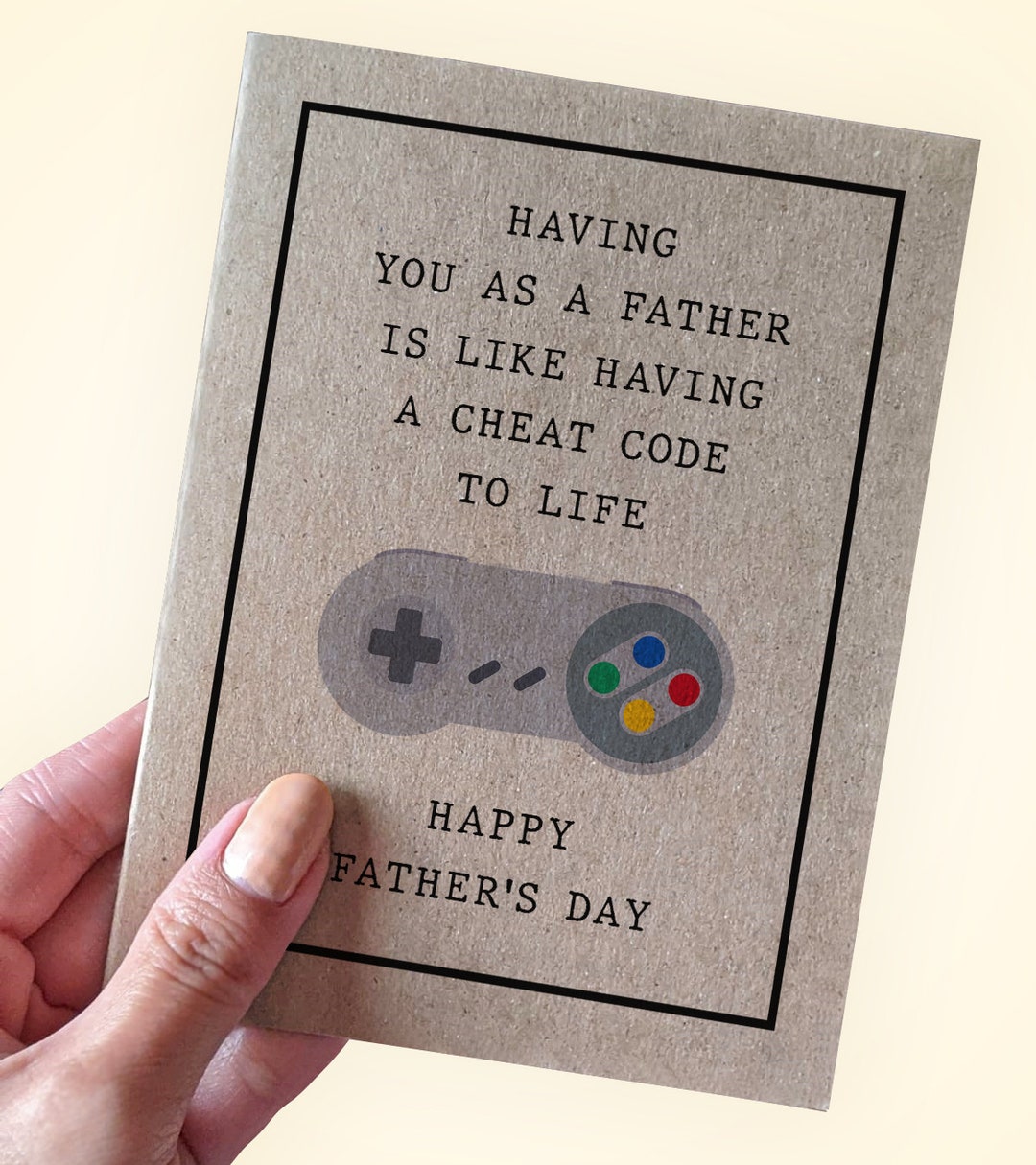 Video Game Dad Father's Day Card - Having You as A Father is Like ...