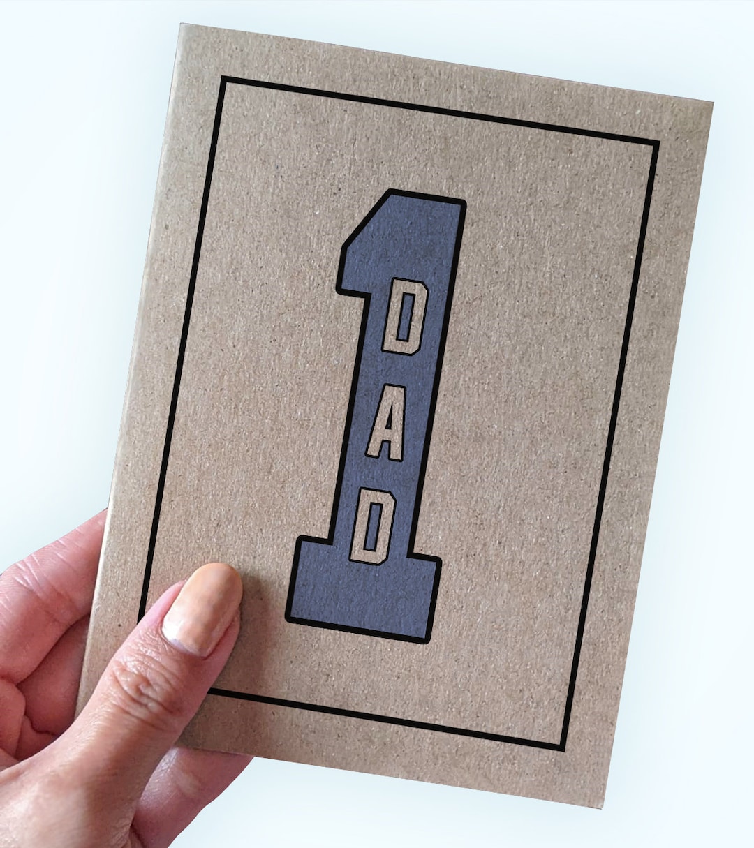 Classic Number One Dad Card for Husband for Father's Day or Simple ...