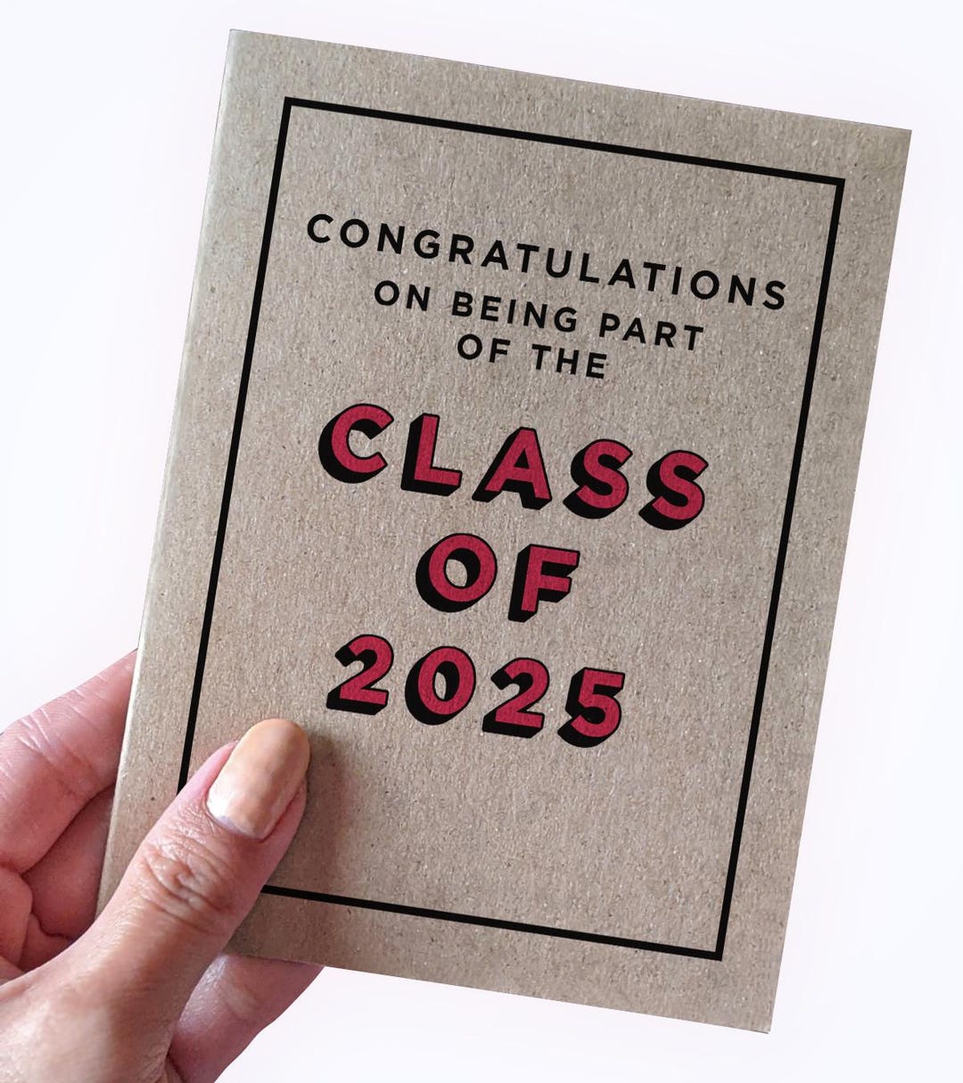 Class of 2025 Graduation Card for Anyone, Simple Graduation Card 2025 ...