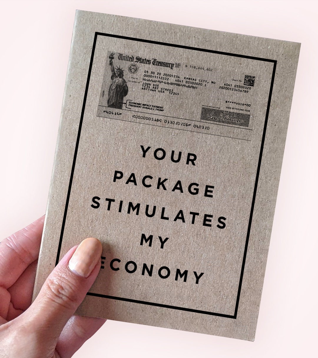 Your Package Stimulates My Economy - Card for BF - Banker or Economics ...