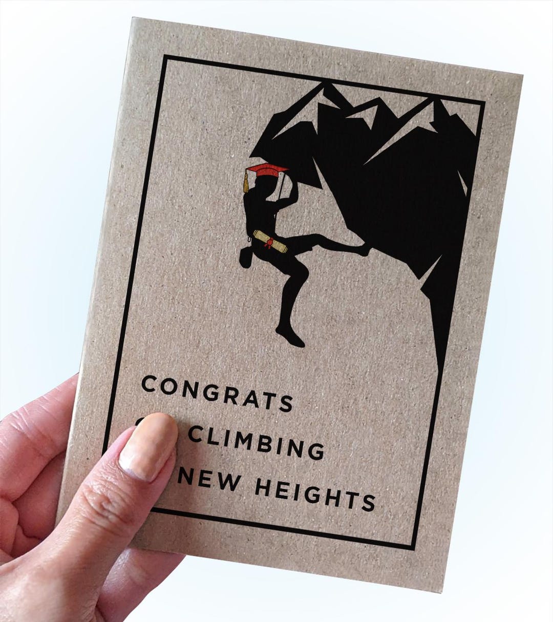 Climbing Graduation Card, Congrats on Climbing to New Heights ...