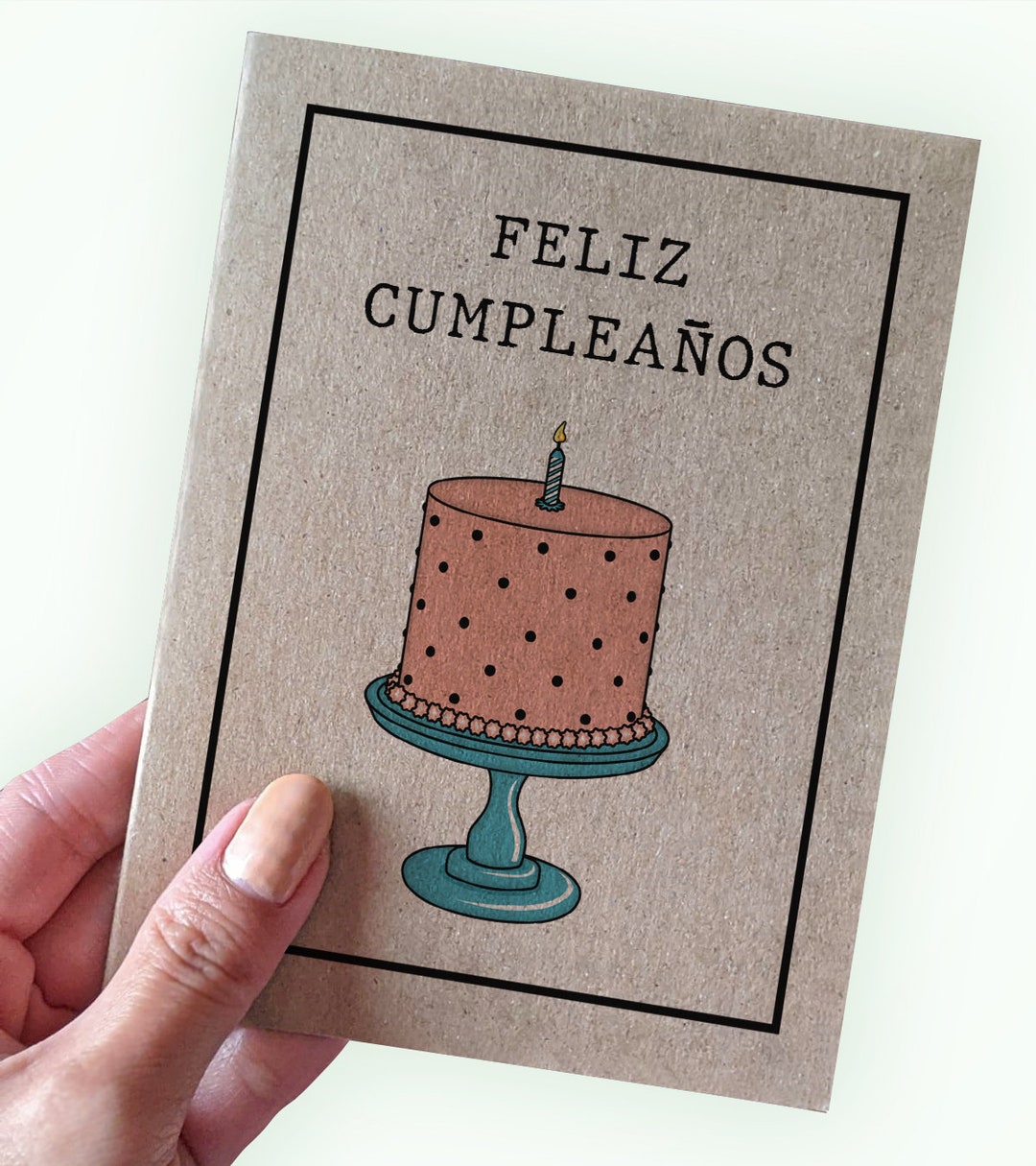 Feliz Cumpleanos Birthday Card for Mexican Spanish Speakers, Simple ...
