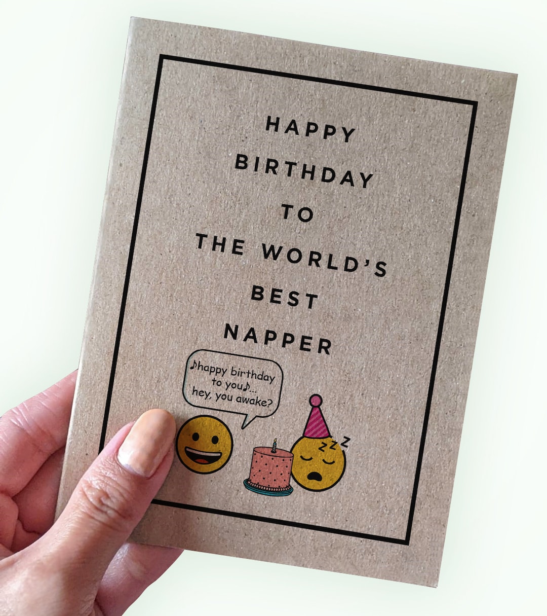 Funny Birthday Card for Serial Napper - Happy Birthday to the World's ...