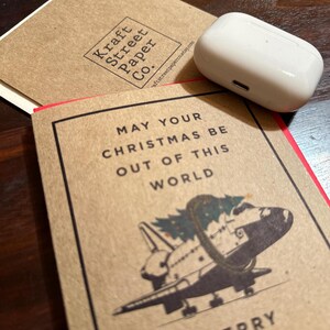 May Your Christmas Be Out of This World - Space Shuttle Christmas Card ...