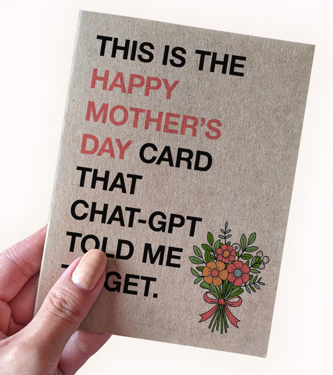 AI Mothers Day Card, This is the Happy Mothers Day Card That Chat-gpt ...