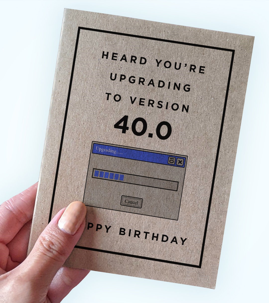Software Update Birthday Card for Husband - Heard You're Upgrading to ...