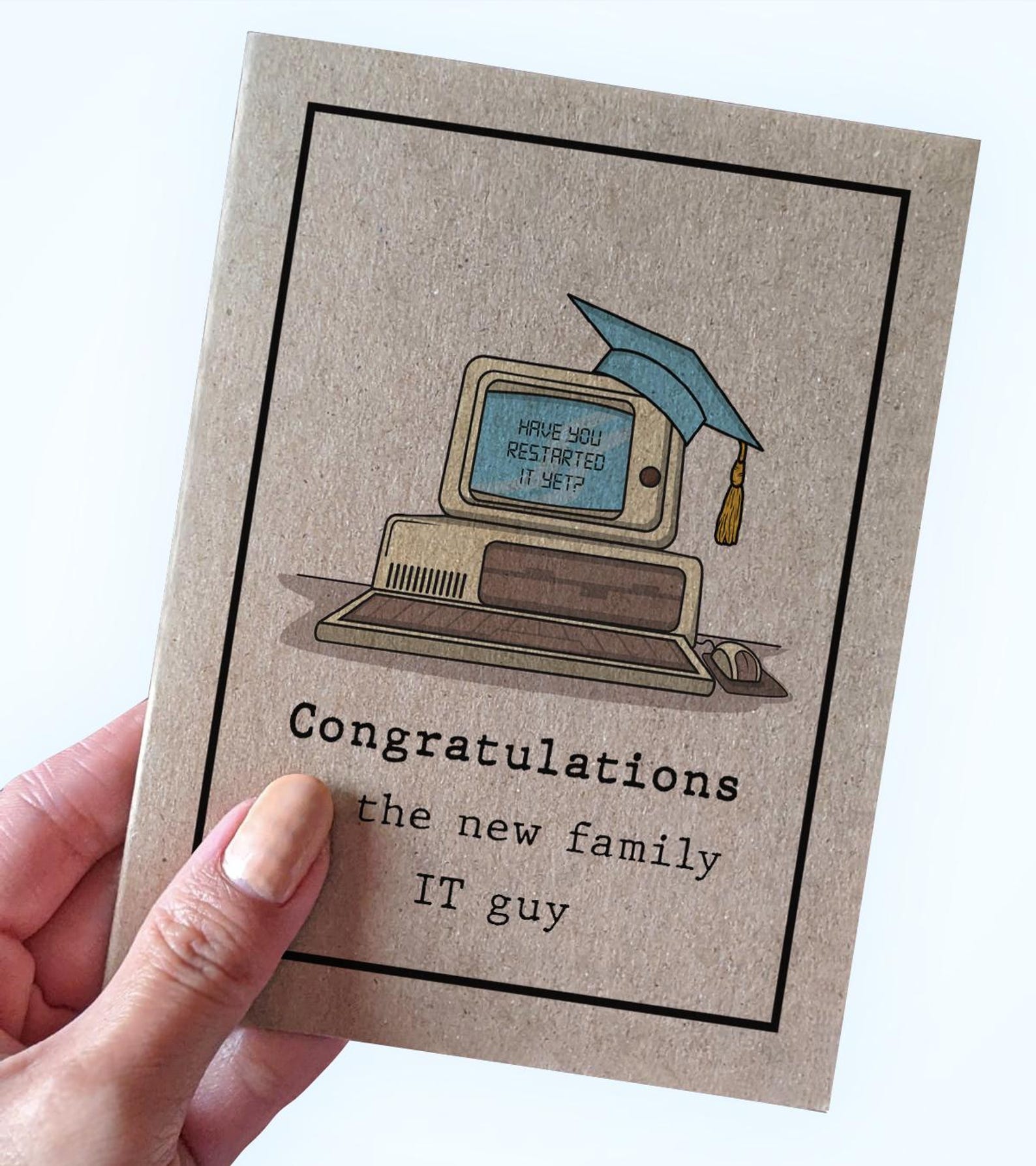 Computer Science Major Funny Graduation Card, Congratulations to the ...